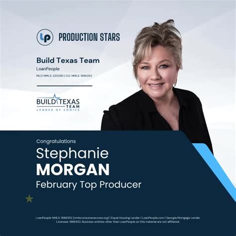 2025 February Top Producer Stephanie Morgan Loanpeople