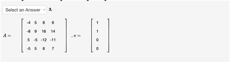 Solved HW Module Eigenvalues And Eigenvectors Problem Chegg