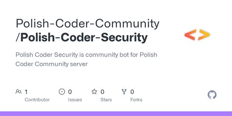 Github Polish Coder Communitypolish Coder Security Polish Coder