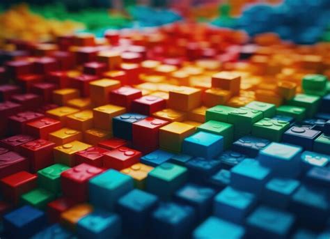 Premium Ai Image Futuristic Plastic Cubes Background Abstract Geometric Mosaic Grid Square