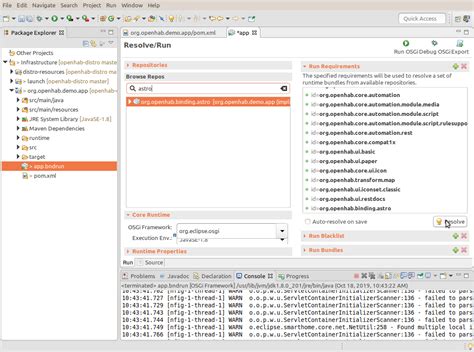 Eclipse IDE OpenHAB