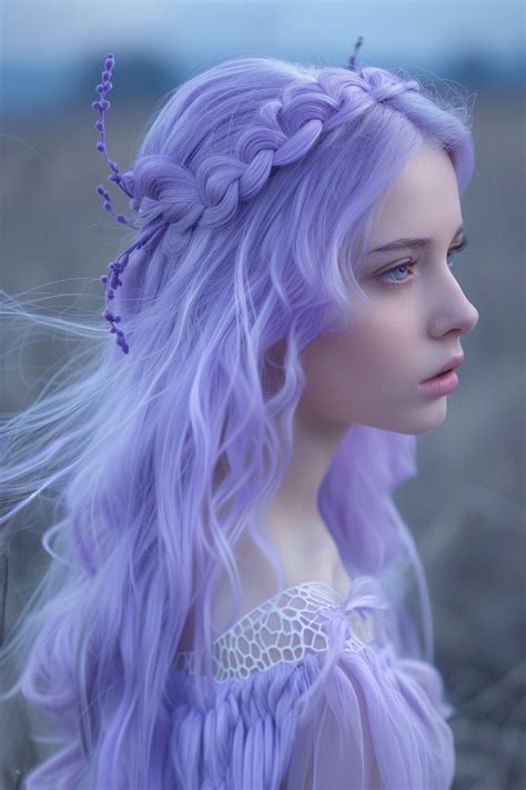 54 Lovely Lavender Hair Ideas ラベンダーヘアー ヘアスタイル ロング ヘアスタイルのアイデア