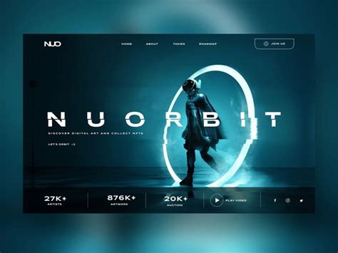 nu orbit web ui design landing page concept web ui design portfolio