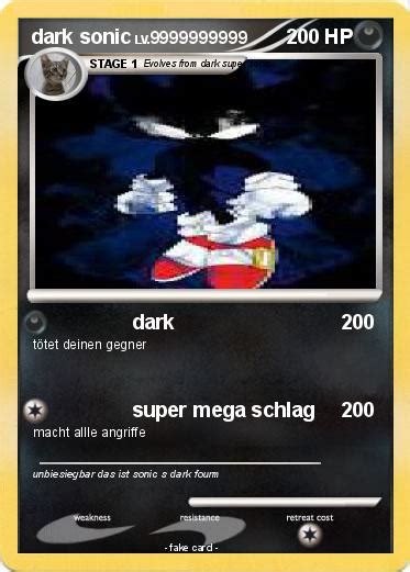 Pokémon Dark Sonic 617 617 Dark My Pokemon Card