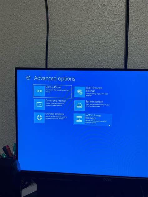 bad system config info i can t restore to a previous version