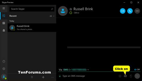 Send Sms Text Messages From Skype App On Windows 10 Pc Tutorials