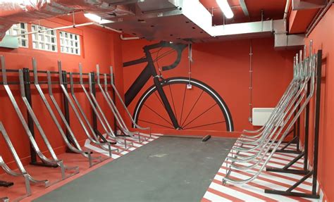 Benefits Of A Semi Vertical Bike Rack In Public Spaces Bike Dock Solutions Blog