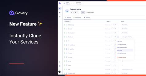 New Feature Instantly Clone Your Service