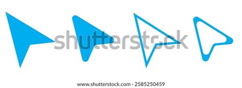 hand cursor icon set click icon stock vector royalty free 2585250459