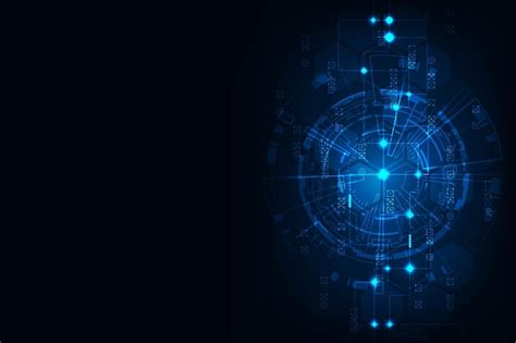 Premium Vector Circle Circuit Abstract Technology With Communication Concept Background Hitech