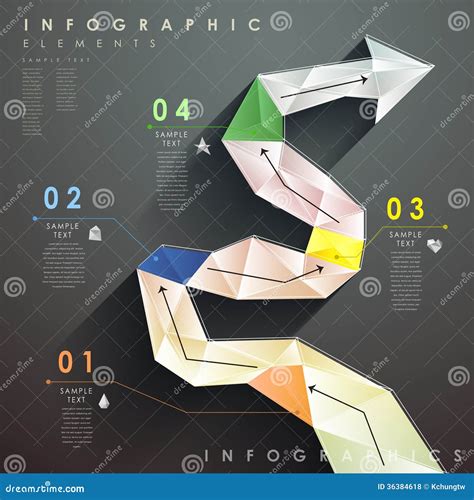 Flat Style Abstract Flow Chart Infographics Royalty Free Stock Photos