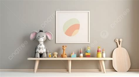 장난스러운 어린이 방을 위한 3d 렌더링된 모형 벽 장난감 방 아기 침실 아기 보육원 배경 일러스트 및 사진 무료 다운로드 Pngtree