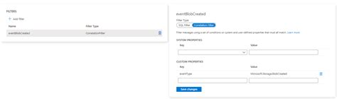 Azureservicebus Creating Topic Filter Rule For Event Type Microsoft