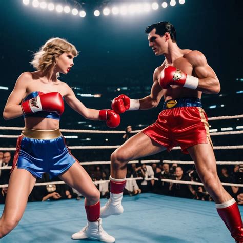 Taylor Swift Vs Superman Boxing Match Al Generated By Sablebomb On