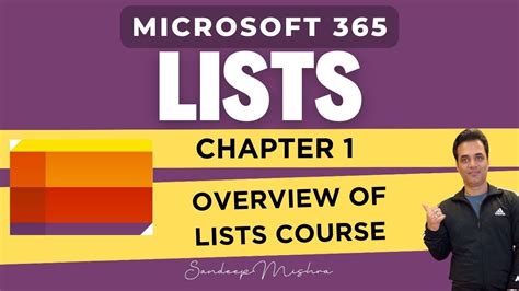 Microsoft 365 Lists | Chapter 1 - What Is Microsoft Lists | Microsoft 365 Course - YouTube
