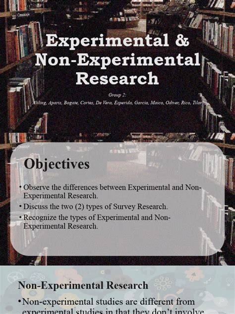Experimental Non Experimental Research Pdf Experiment Survey Methodology