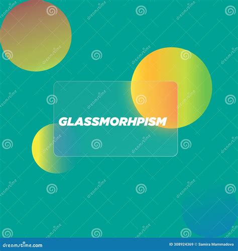Glassmorphic Background And Landing Page Stock Vector Illustration Of