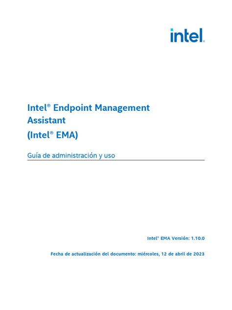 Intel Ema Admin And Usage Guide Pdf