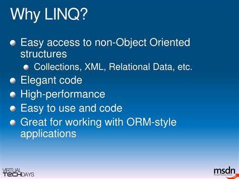PPT M Aking LINQ A Habit Thinking In LINQ PowerPoint Presentation ID