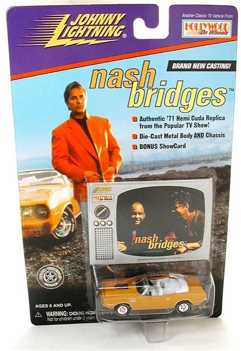Nash Bridges 1971 Hemi Cuda 1 64 Johnny Lightning Hollywood On Wheels Diecast 2017583091