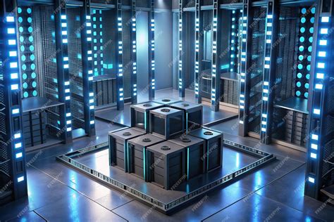 Premium Photo Modern Data Center And Network Infrastructure Solutions