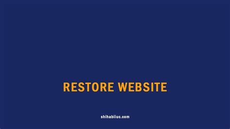 Restore A WordPress Website Using All In One WP Migration YouTube