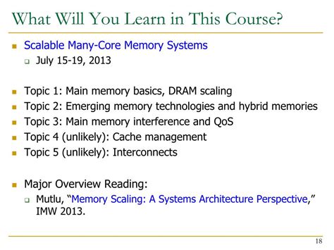 Ppt Scalable Many Core Memory Systems Topic 1 Dram Basics And Dram Scaling Powerpoint