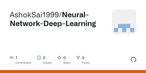 GitHub AshokSai Neural Network Deep Learning