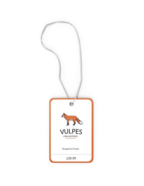 Perforated Product Tag Printing Aura Print