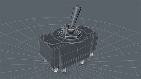 Old Toggle Switch 3d C4d