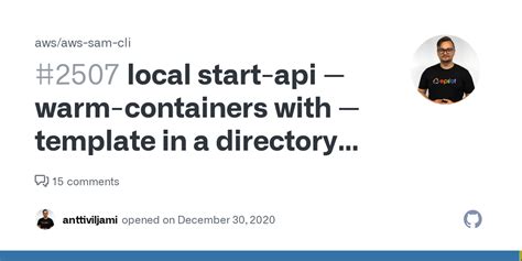 Local Start Api Warm Containers With Template In A Directory Under Home Gets Stuck · Issue