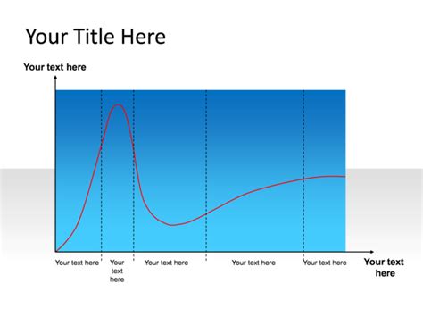 PowerPoint Slide Curve Diagram 1 Line Red PL364 CrystalGraphics Com