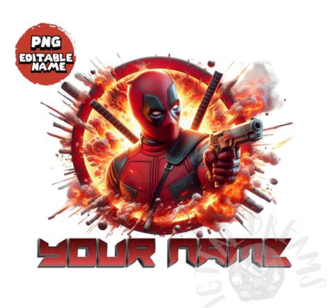 2 Editable Deadpool Png High Quality Deadpool Png Editable Name