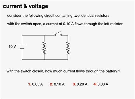 solved current and voltage consider the following circuit