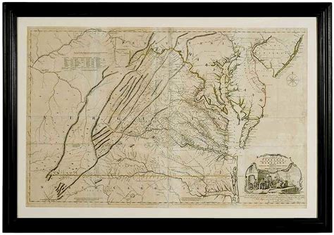 Fry And Jefferson Map Of Virginia Sold At Auction On 23rd March Brunk
