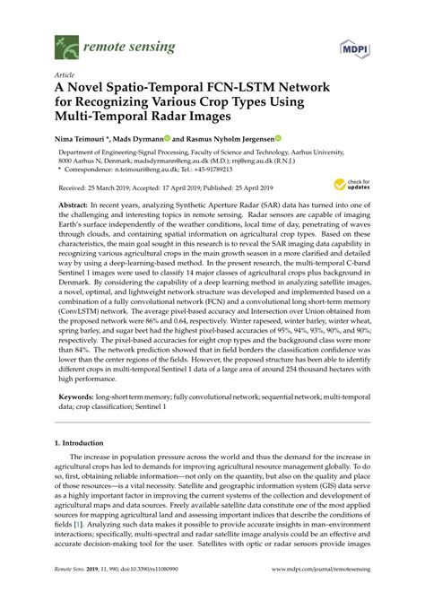 Pdf A Novel Spatio Temporal Fcn Lstm Network For Recognizing Various