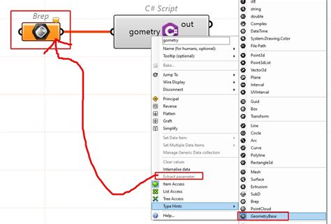 Extract Parameter In New Script Component Can Not Set Object
