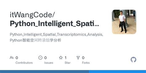 Github Itwangcodepythonintelligentspatialtranscriptomicsanalysis