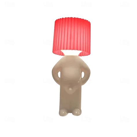 Mischievous Boy Desk Lamp Led Pleated Reading Light Bedroom Bedside Shy