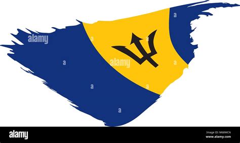 Barbados Flag Vector Illustration Stock Vector Image And Art Alamy