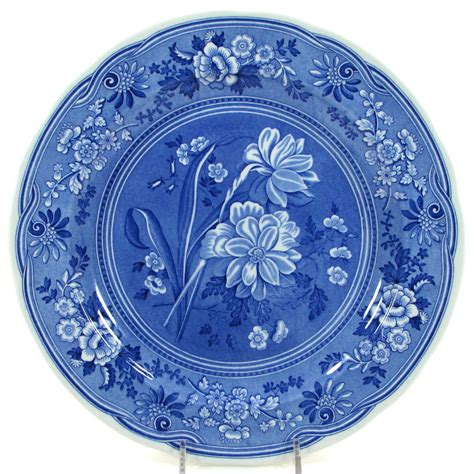 The Spode Blue Room Collection Botanical 105 Dinner Plate Blue