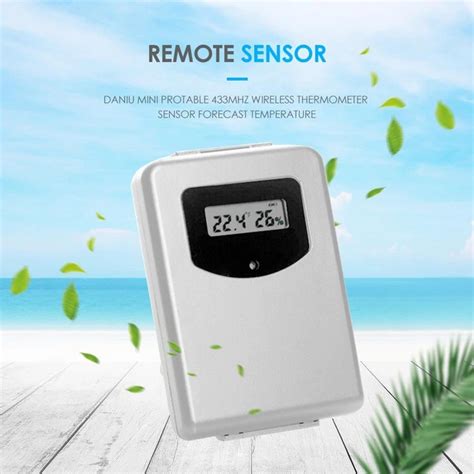 Digital Wireless Thermometer Sensor Remote Forecast Temperature Humidity Indoor Eur 9 73