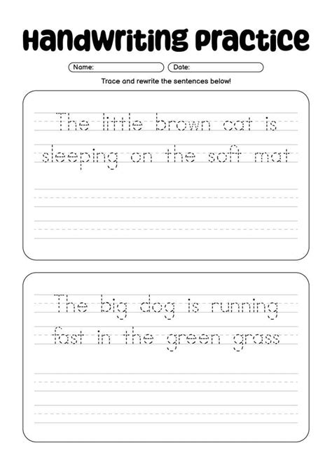 Printable Sentence Writing Worksheets Printablelib