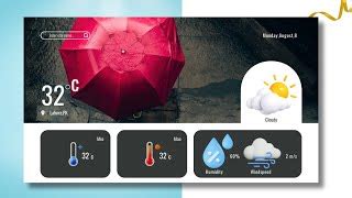 Create A Responsive Weather App With Html Css And Javas Doovi