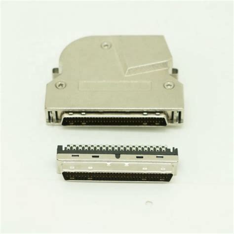 DB 68 Pin SCSI Solder Connector With Screw And Metal Hood