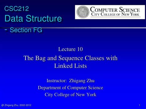 ppt csc212 data structure section fg powerpoint presentation free