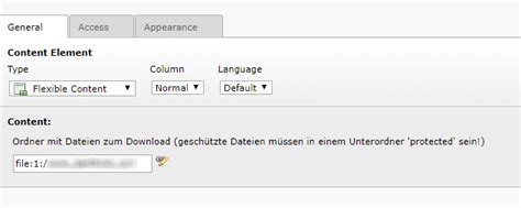 Typo3 Error Message At Flexible Content Download Links Stack Overflow
