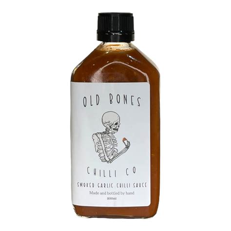 Smoked Garlic Chilli Sauce Old Bones Chilli Co That Hot Sauce Shop
