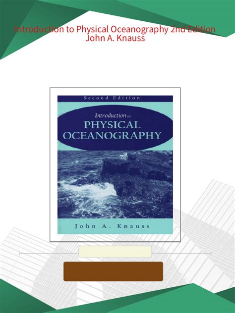 Introduction to Physical Oceanography 2nd Edition John A. Knauss - The ebook is available for ...
