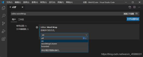 vs code 代码自动换行 editor word wrap editor wordwrap csdn博客